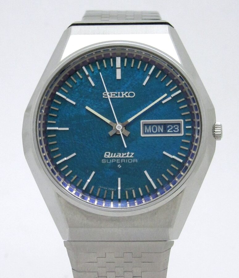 SEIKO Superior セイコー スーペリア ”モルフォ蝶 文字盤” Ref-3883-7000 クォーツムーブ セイコーブレスレット ...